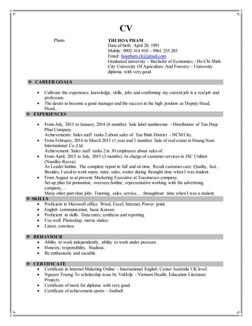 CV_Huynh Dang Thanh Dat_English | PDF
