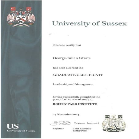 Diploma University of Sussex | PDF