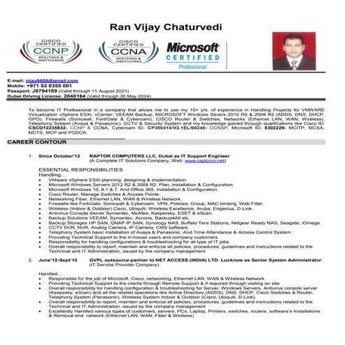 Ran Vijay CV | PDF
