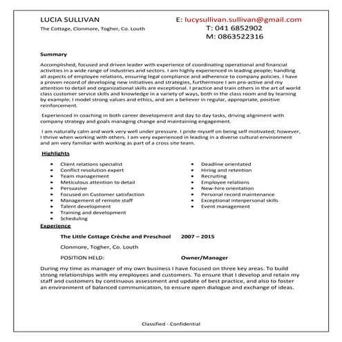 Ryan Hendricks CV | DOCX