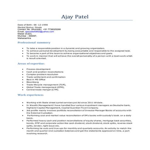 New Resume | DOC