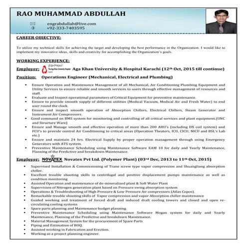 Resume (RMA) | PDF