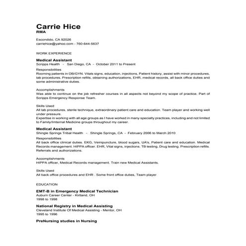 Ashley Michele Poston RN Resume | DOCX