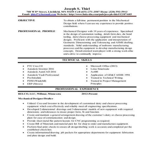 Resume 2015 | PDF
