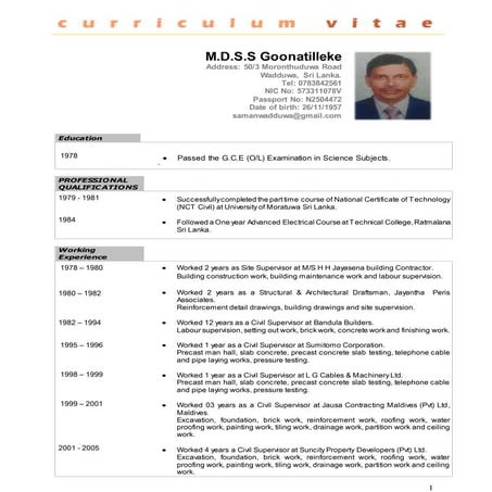 Saman CV | PDF