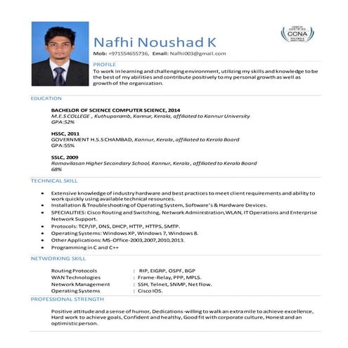 NAFHI CV | PDF