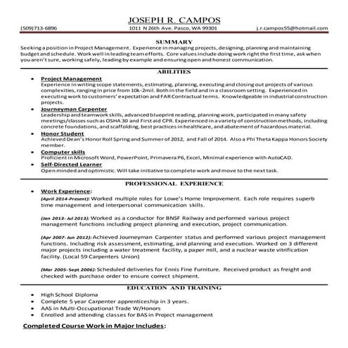 JR Resume | PDF