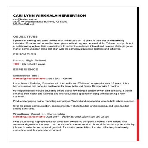 Cari Lynn Wirkkala Resume | DOCX