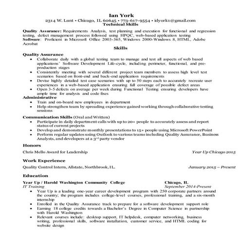 Resume(Ian York) | DOCX
