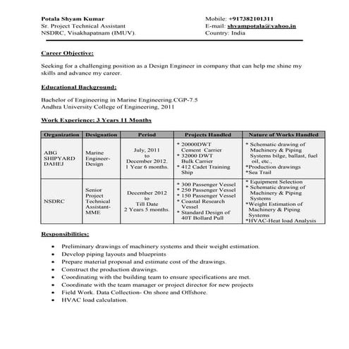 Nitin (Resume) | DOCX