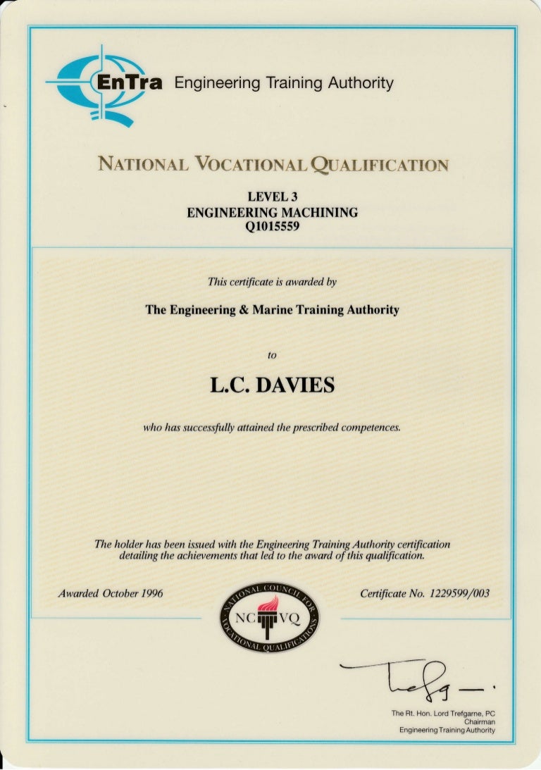 NVQ LEVEL 3 ENGINEERING MACHINING CERTIFICATE nvq-level-3-engineering-machining-certificate