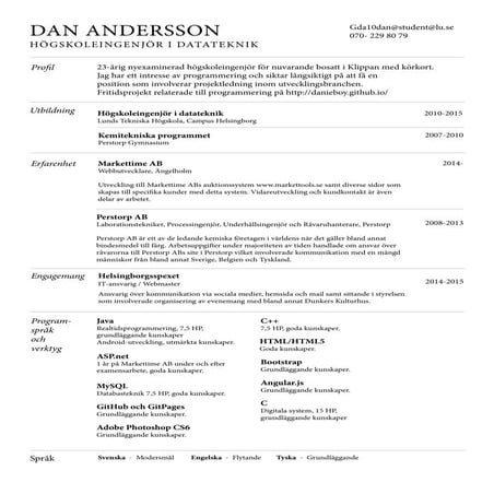 CV_Dan_Andersson | PDF