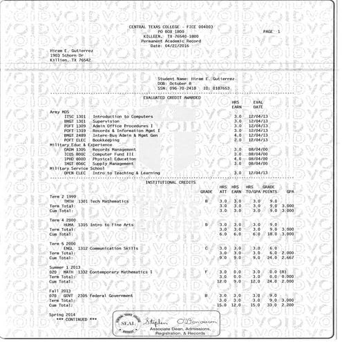 CTC Transcripts | PDF