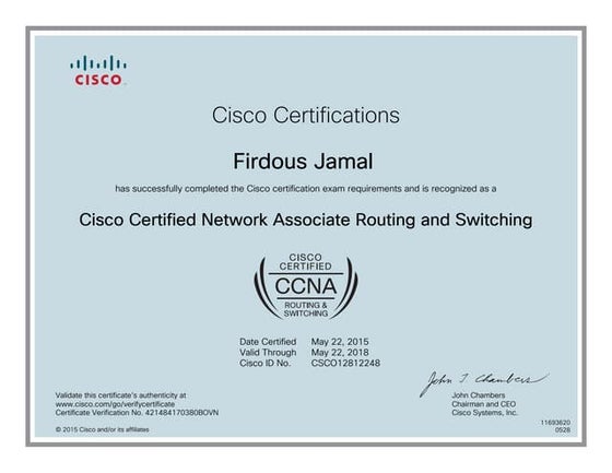 CISCO CERTIFICATE | PPT