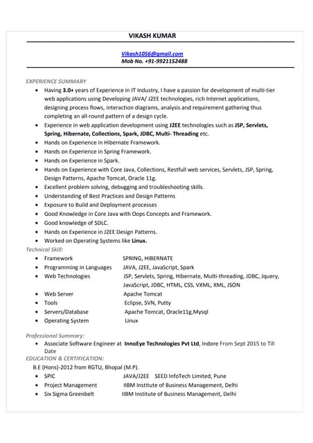 Resume amrit | PDF