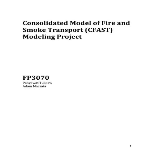 CFAST Project Report | PDF