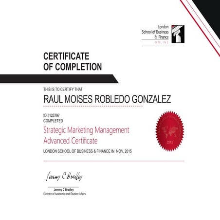 certificate LSBF | PPT