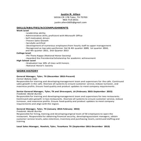 Justin Resume | DOCX