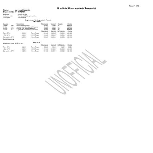 Humboldt Transcript | PDF