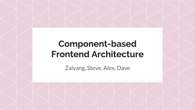 Component based architecture | PPT Component based architecture | PPT