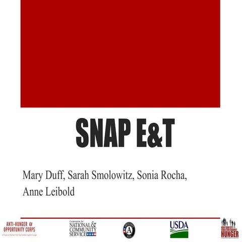 SNAP ET | PPT