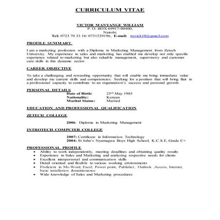 Victor (edited) resume | DOCX