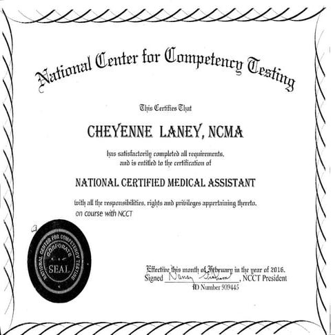 NCCT Certificate | PDF