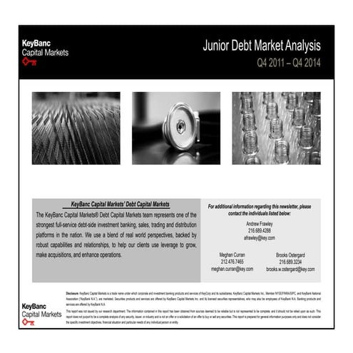 Junior Debt Analysis 2011 - 4Q2014 Final | PPT