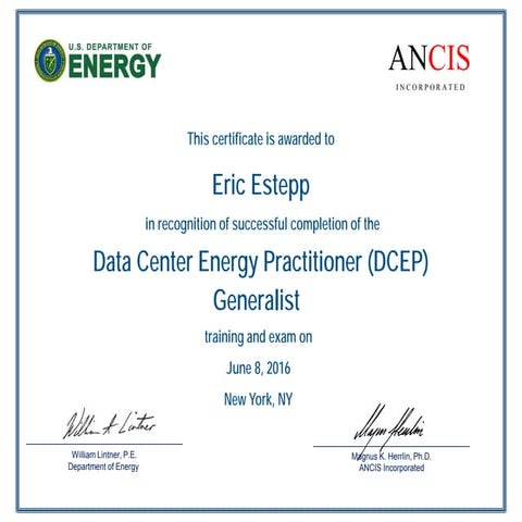 DCEP Certificate Generalist--Estepp | PPT