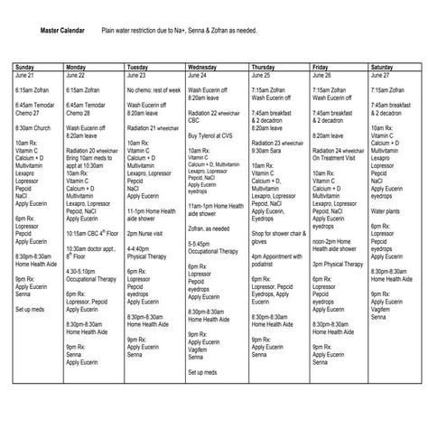 Master Calendar Sample | PPT