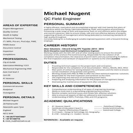 Jamie Shankland CV | PDF