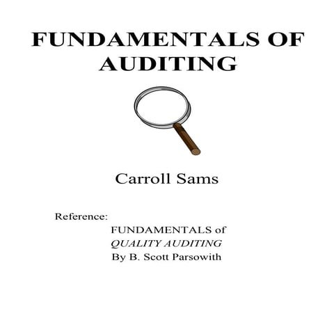 Fundamentals of Auditing PTC | PPT
