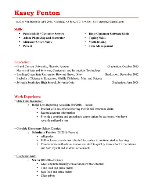 June 2016 Resume | DOCX | Business | Business and Finance