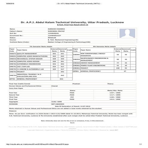 b.tech final year | PDF