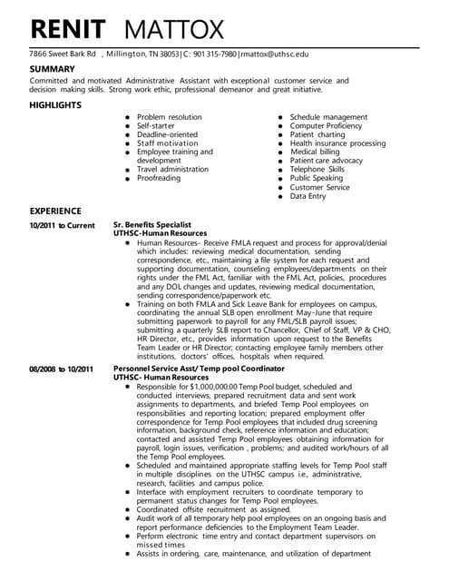 Robert Half Resume for Joan Browne | PDF