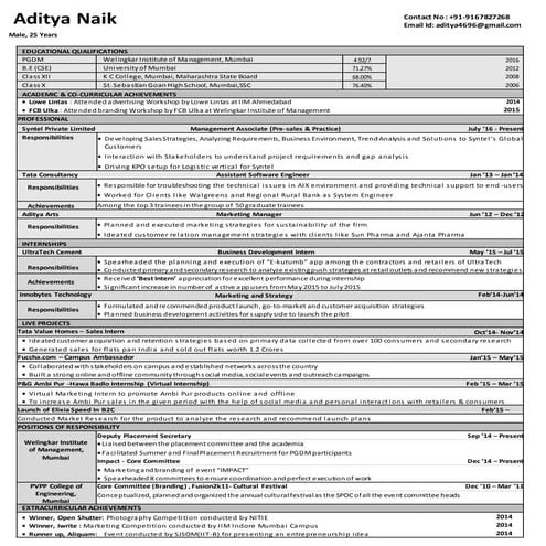 Aditya_Naik__Resume | PDF