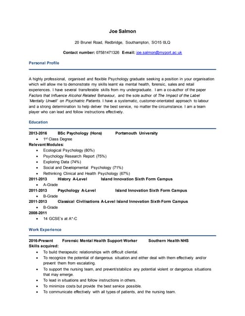 cover letter and resume | PDF