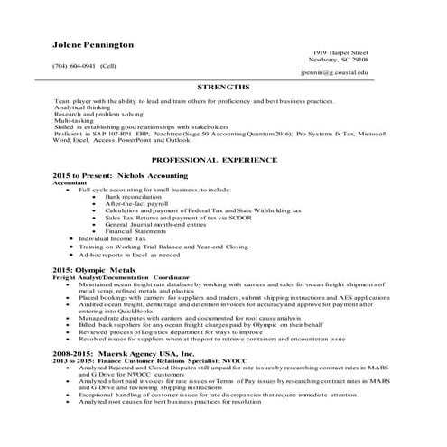 RESUME 2015 | PDF