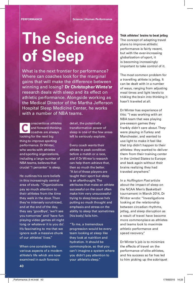 The Science of Sleep