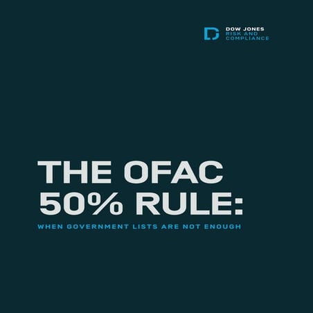 THE OFAC 50% Rule | PDF