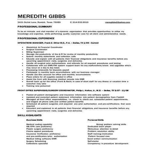 Meredith G Resume | PDF