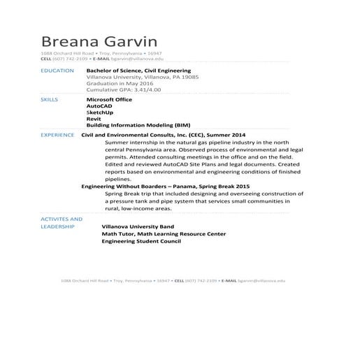 Resume1 | DOC