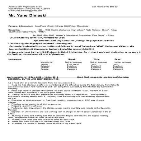 CV Yane Dimeski | DOCX