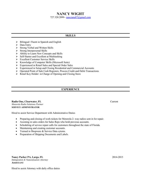 wendy resume | PDF