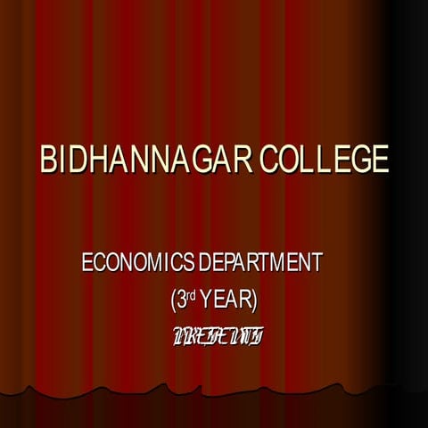 BIDHANNAGAR COLLEGE | PPT