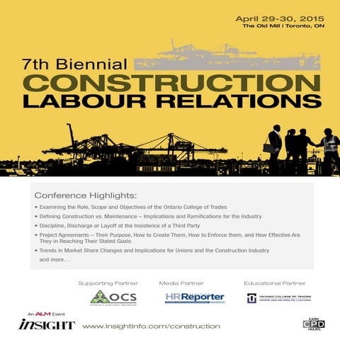 7th Biennial Construction Labour Relations | PDF