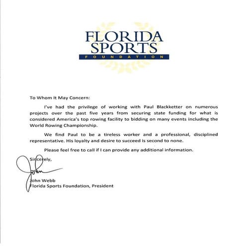 Randy Benderson Rec letter | PDF