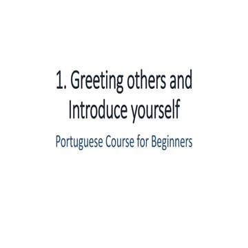 Portuguese_for_Beginners_CelesteFidalgo | PPTX