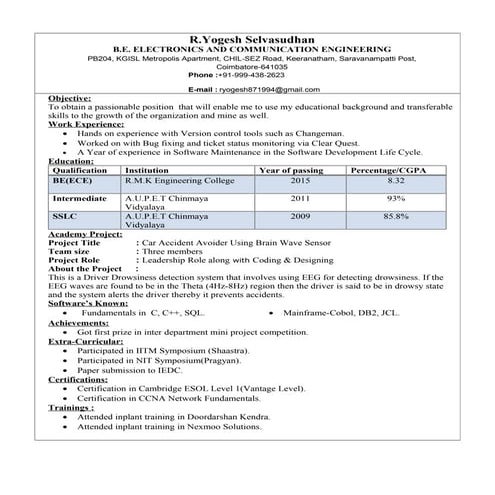 meenal new resume 1 | DOC