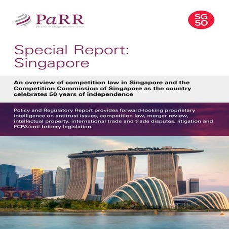 Singapore antitrust agency celebrates 10 years | PDF